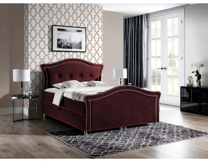 Kontinentální postel Masala Lux, Rozměr postele: 160x200, Barva:: Velluto 17