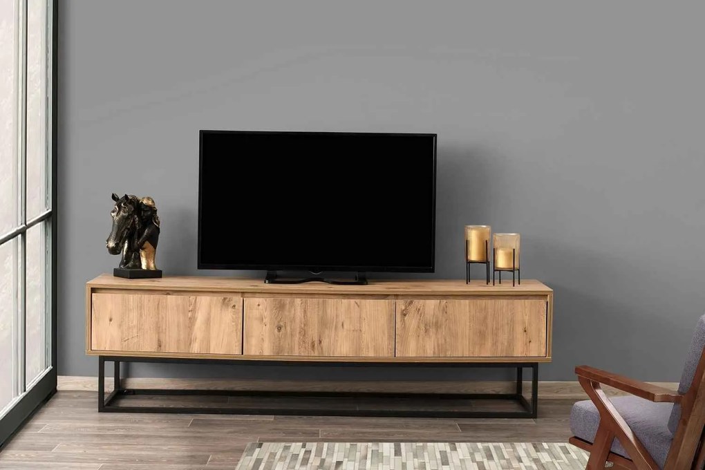 Designový TV stolek Olesia 180 cm borovice