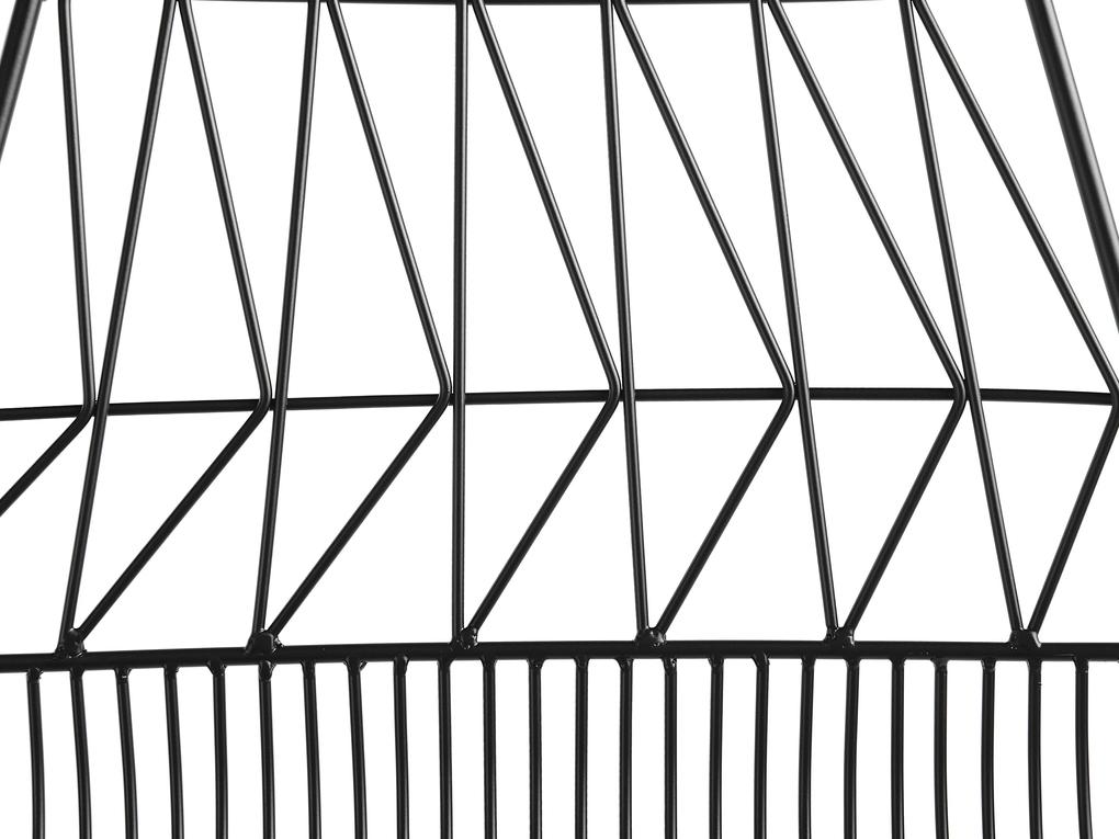 Set dvou barových křesel ve černé barvě PRESTON Beliani