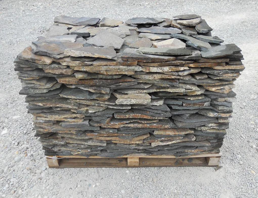 Přírodní kámen Vipstone Andezit šedohnědý 1-3 cm cena za m2