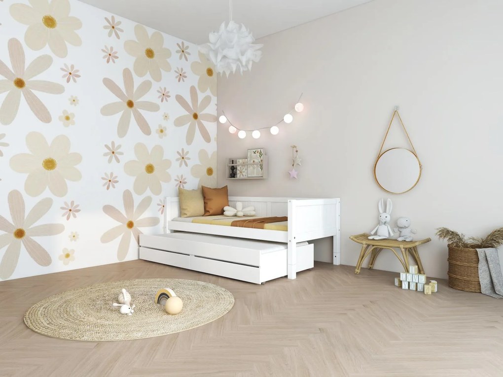 FALCO Postel s přistýlkou a úložným prostorem Romantic 447 bílá