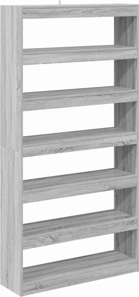 Knihovna 6 úrovní 100 x 30 x 198 cm Kompozitní dřevo 3345118