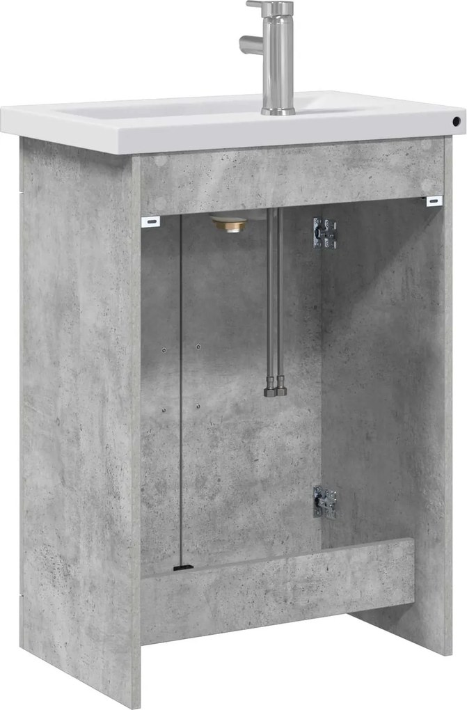 Sada koupelnového nábytku Betonově šedá 61 x 40 x 84,5 cm 3404353
