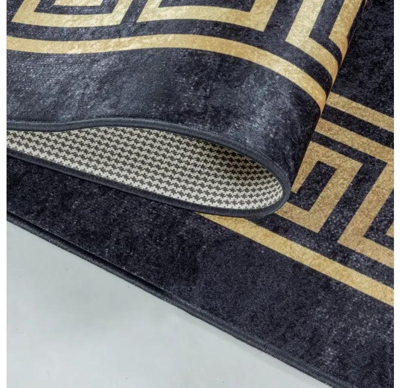 Ayyildiz Kusový koberec FIESTA 4305, Černá Rozměr koberce: 140 x 200 cm