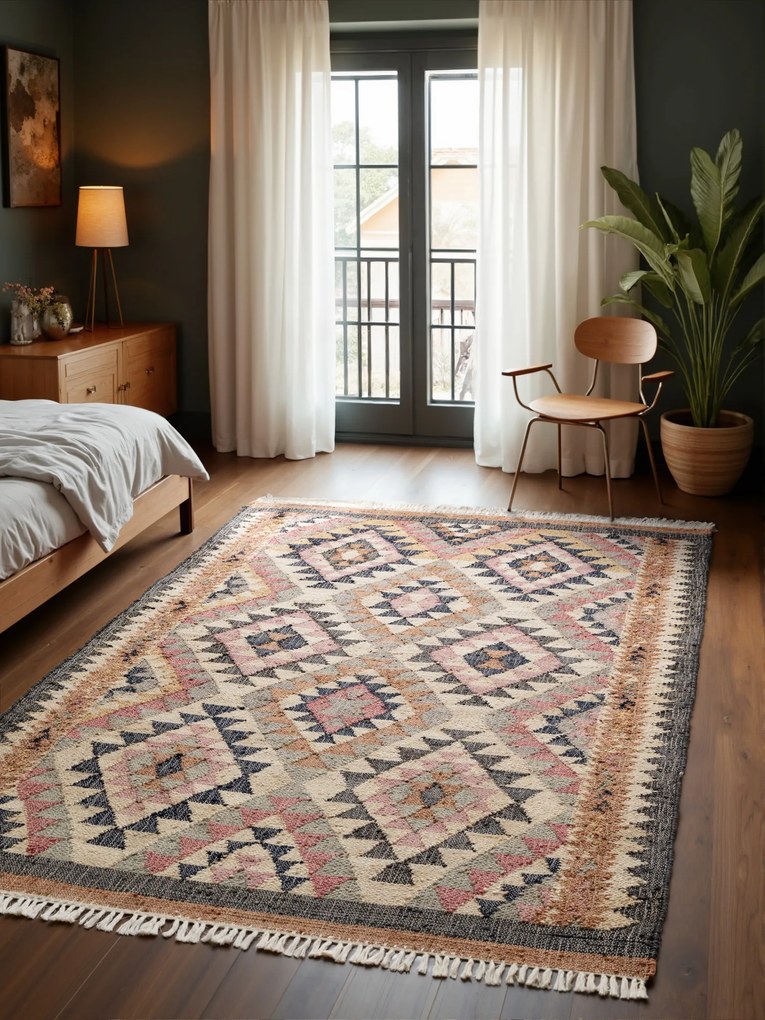 ELLE Decoration, Kusový koberec Parsa 106260 Cream/Multi z kolekce Elle, 80x150, vícebarevná, kuchyně
