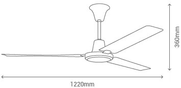 Sulion 075118 METEOR, stropní ventilátor