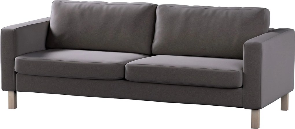 Potah na pohovku IKEA Karlstad 3-místná, nerozkládací, krátký barva hnědá látka sametová