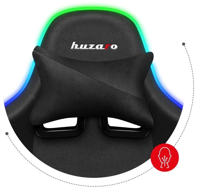 Huzaro Herní židle Force 6.2 s LED osvětlením - bílá