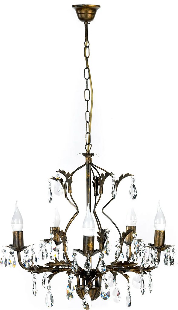 XXXLutz KŘIŠŤÁLOVÉ ZÁVĚSNÉ SVÍTIDLO, 53/53/100 cm - Online Only svítidla - 004340003801