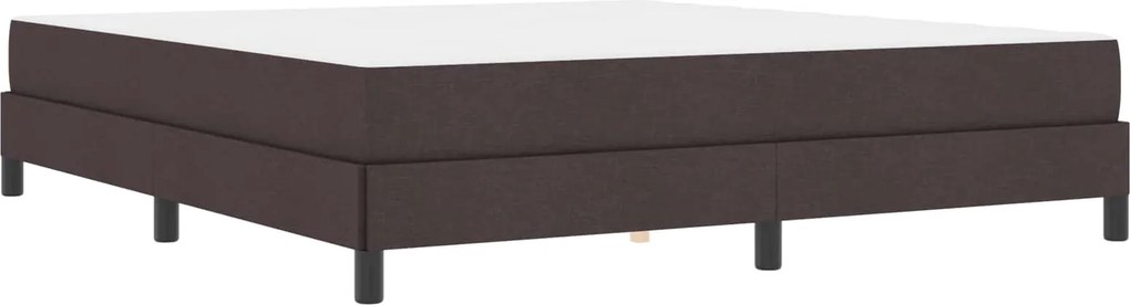 Postel s boxspringem Tmavě hnědá 180 x 200 cm textil 3398510