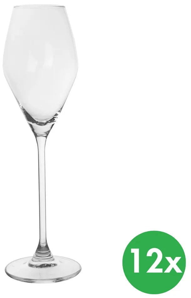 Sklenice na prosecco 0,23 l, 12 ks