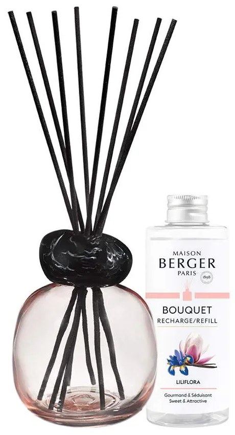 Maison Berger Paris Aroma difuzér Mineral, růžový + náplň Magnolie 180 ml 7831