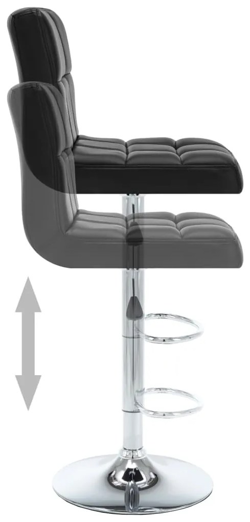 vidaXL Marketos Barové stoličky 2 ks černé umělá kůže