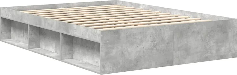 Rám postele betonově šedý 150 x 200 cm King Size 3203869