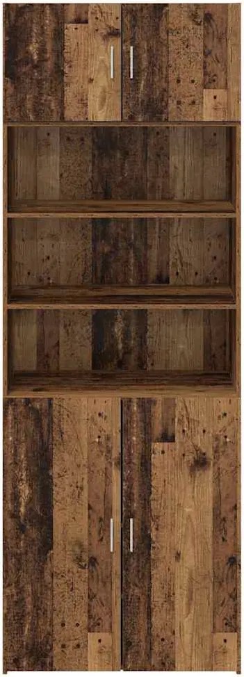 Úložná skříňka Staré dřevo 80 x 42,5 x 225 cm Kompozitní dřevo 3402818