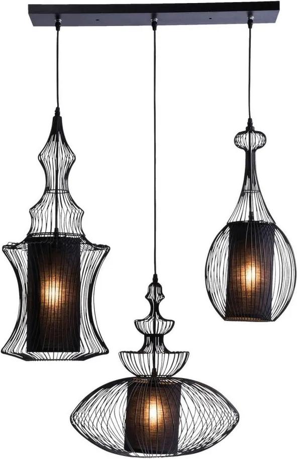Černé stropní svítidlo Kare Design Swing Iron Tre