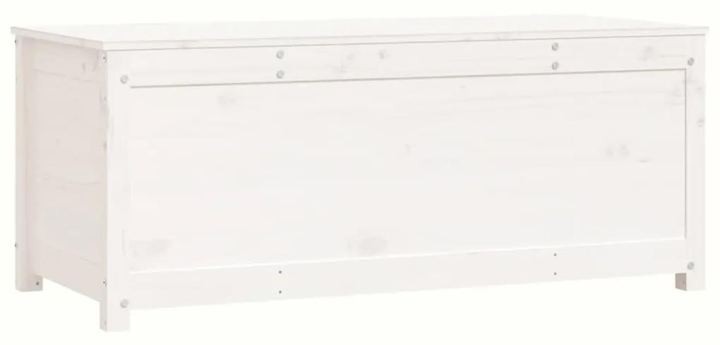 Úložný box bílá 110 x 50 x 45,5 cm masivní borové dřevo - Default Title