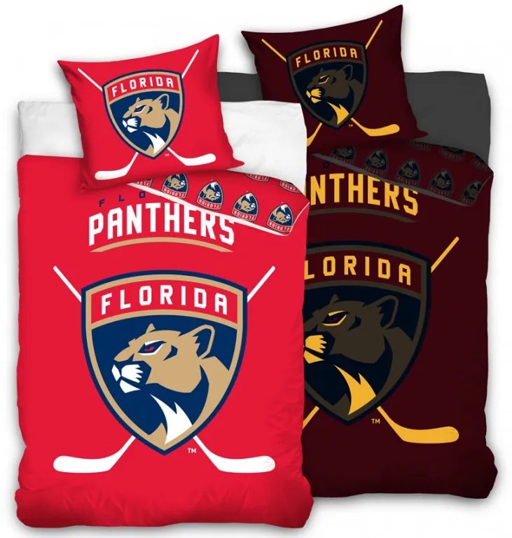 TipTrade s.r.o. Svítící povlečení NHL Florida Panthers 140x200 + 70x90