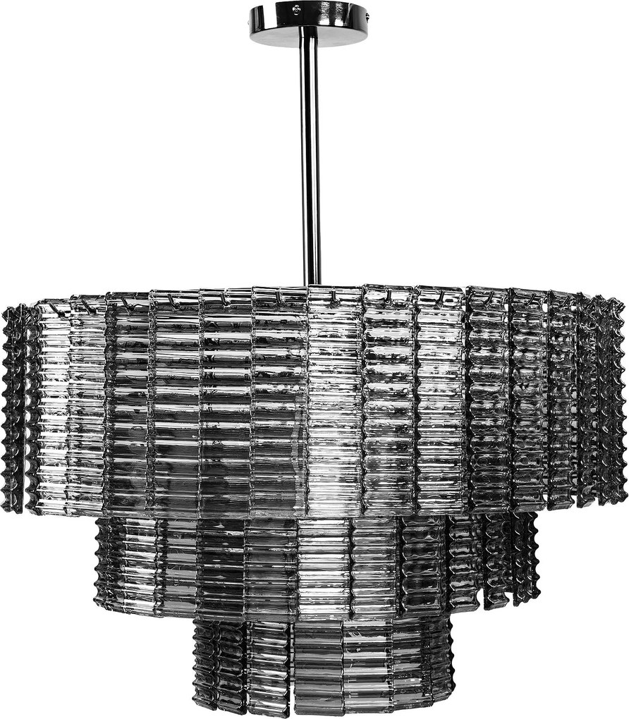 Toolight Toolight, závěsné stropní svítidlo 62cm, 8xE14, APP1678-8CP, šedá, OSW-09313