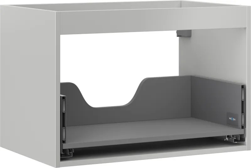 Mexen Box-A, závěsná skříňka 70 cm, 1 zásuvka, šedá matná, 91AX0-0700-470-1-62