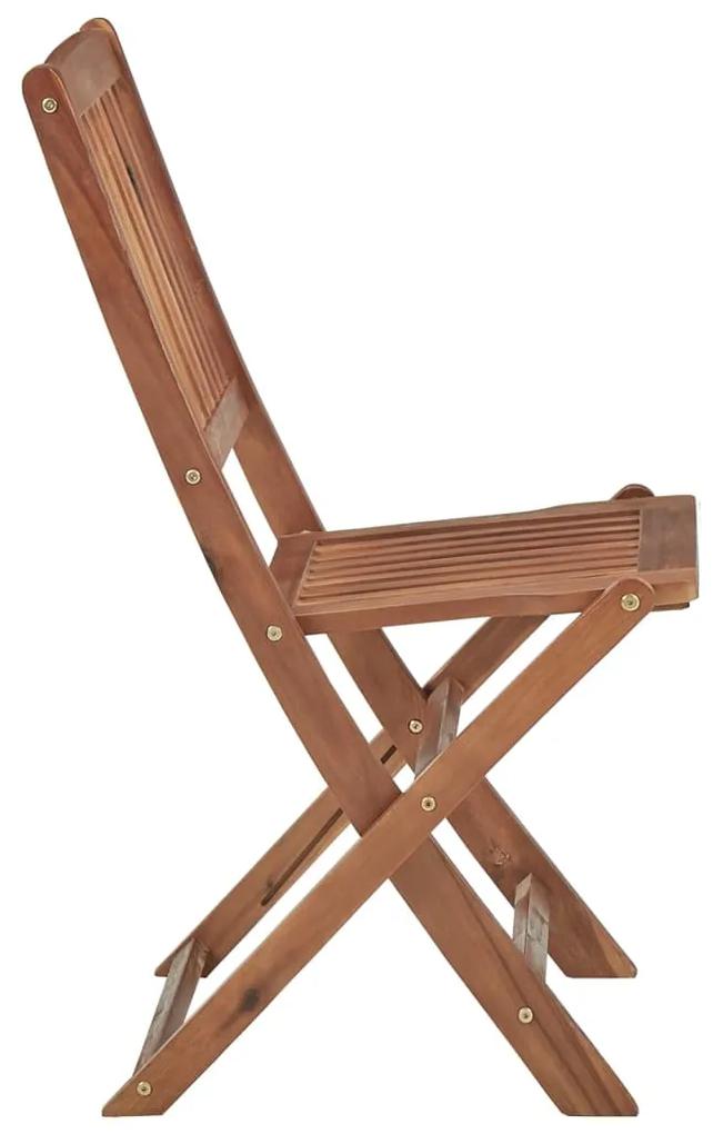 vidaXL Skládací venkovní židle 8 ks masivní akáciové dřevo