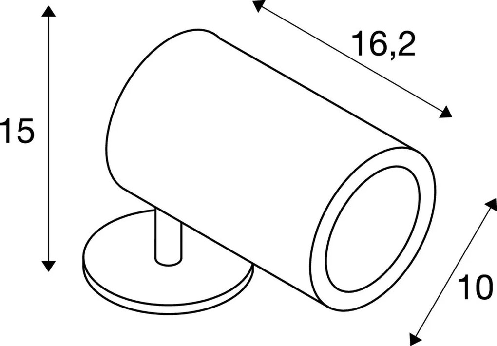 LA 228555 HELIA venkovní svítidlo LED 3000K kulaté antracit 15W - BIG WHITE (SLV)