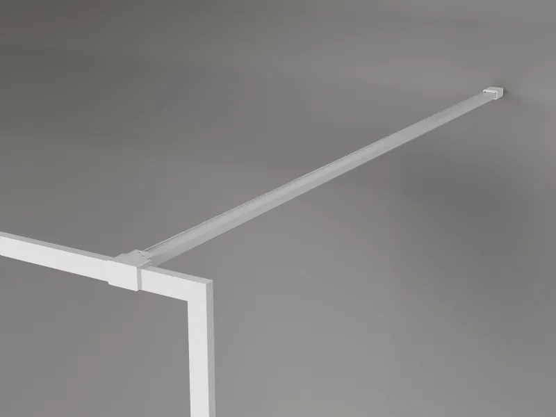 Mexen, Mexen Kioto-XF sprchová stěna s rámem 60 x 202 cm, matná 10 mm, bílá - 800-060-104-20-30-X