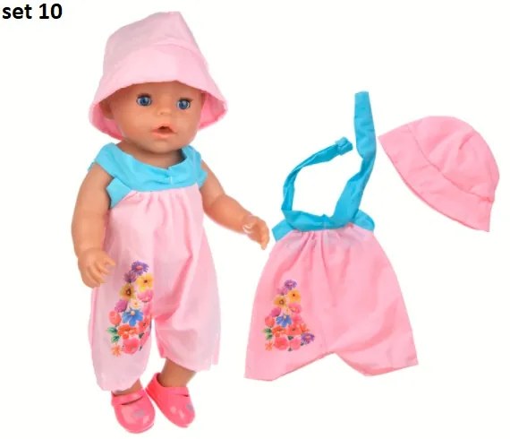 Roztomilé sety oblečků na American girl a BABY Born 43 cm Varianta: set 10