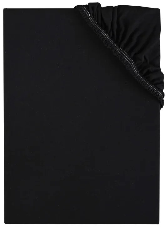 Prostěradlo černé jersey EMI, Plachta 90x200