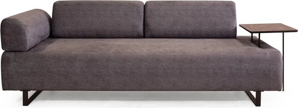 Třímístná pohovka Infinity 220 cm se stolkem antracitová