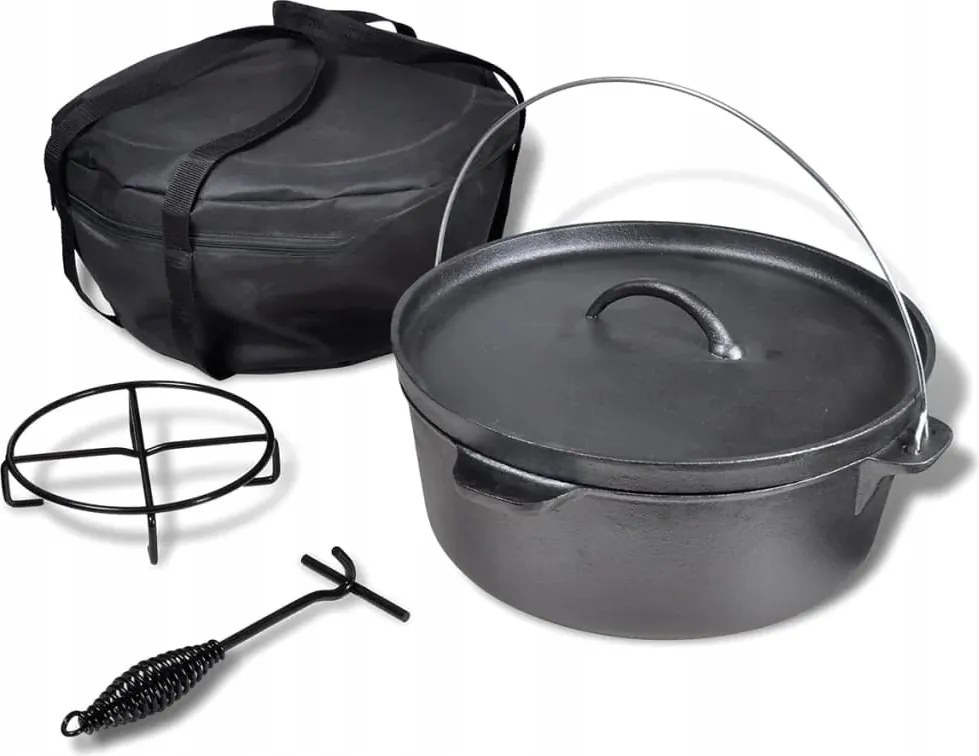 Litinový Hrnec 4,2 L Dutch Oven S Příslušenstvím 11.3 l