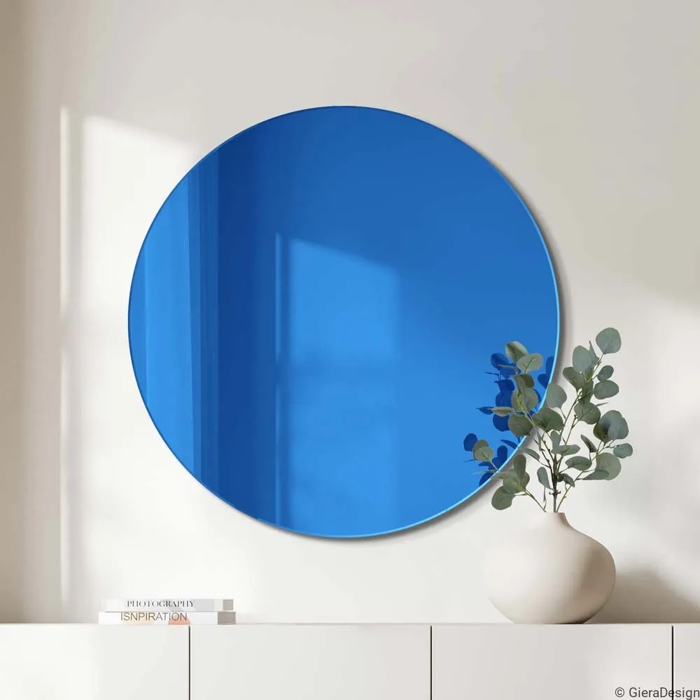 Zrcadlo Round Blue Rozměr: Ø 80 cm