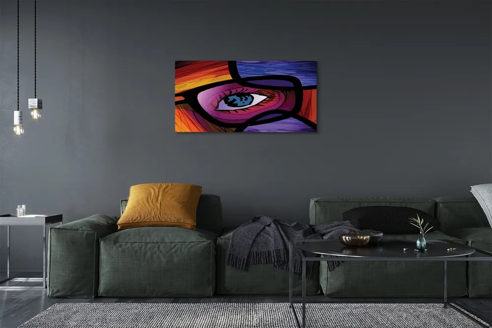 Obrazy na plátně eye image 100x50 cm