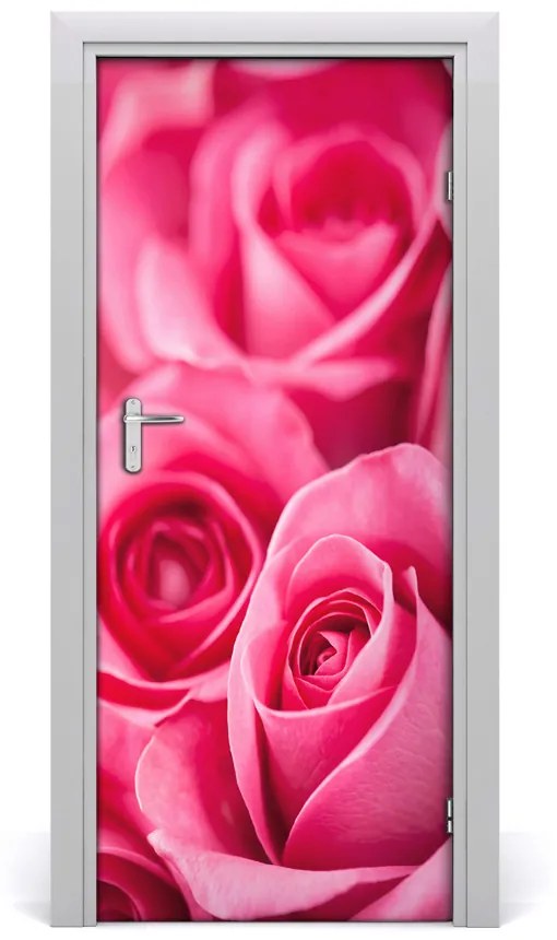 Fototapeta samolepící Růžové růže 75x205 cm