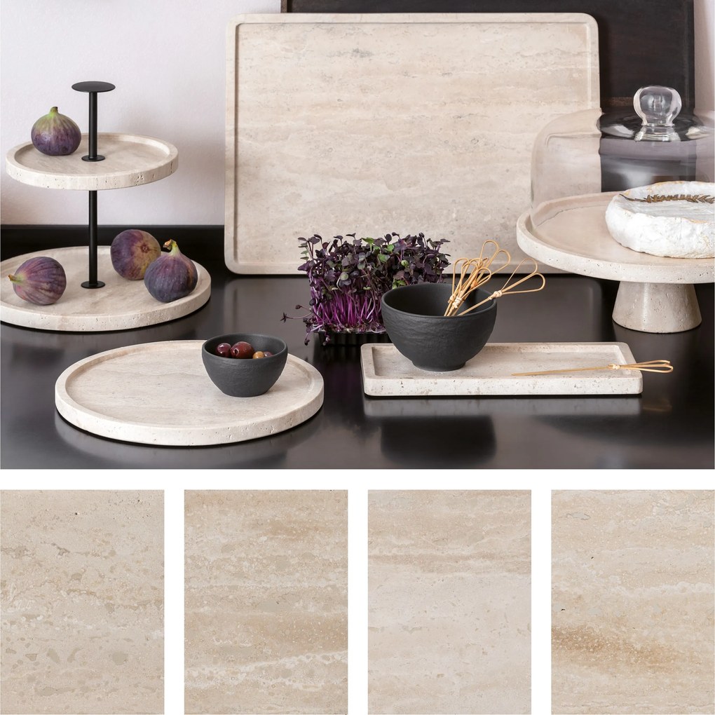 Villeroy&Boch Villeroy & Boch Manufacture Travertine servírovací podnos 40,5 × 28 cm