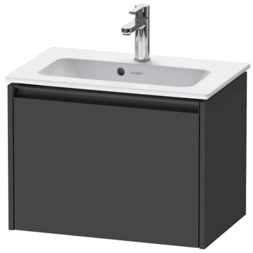 Duravit Ketho.2 - Umyvadlová skříňka 44x61x39 cm, 1 zásuvka, grafit mat K25055049490000