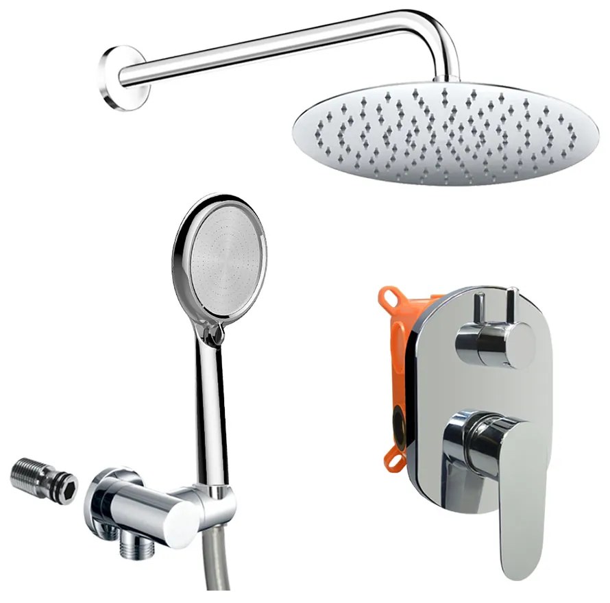 Mereo Viana sprchový set s dvoucestnou podomítkovou bateríí mosaz chrom CB650SV1