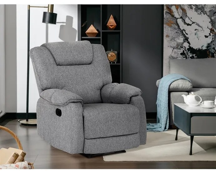 Relaxační křeslo, béžová, látka, TV-4088 CRM2 Barva: Béžová