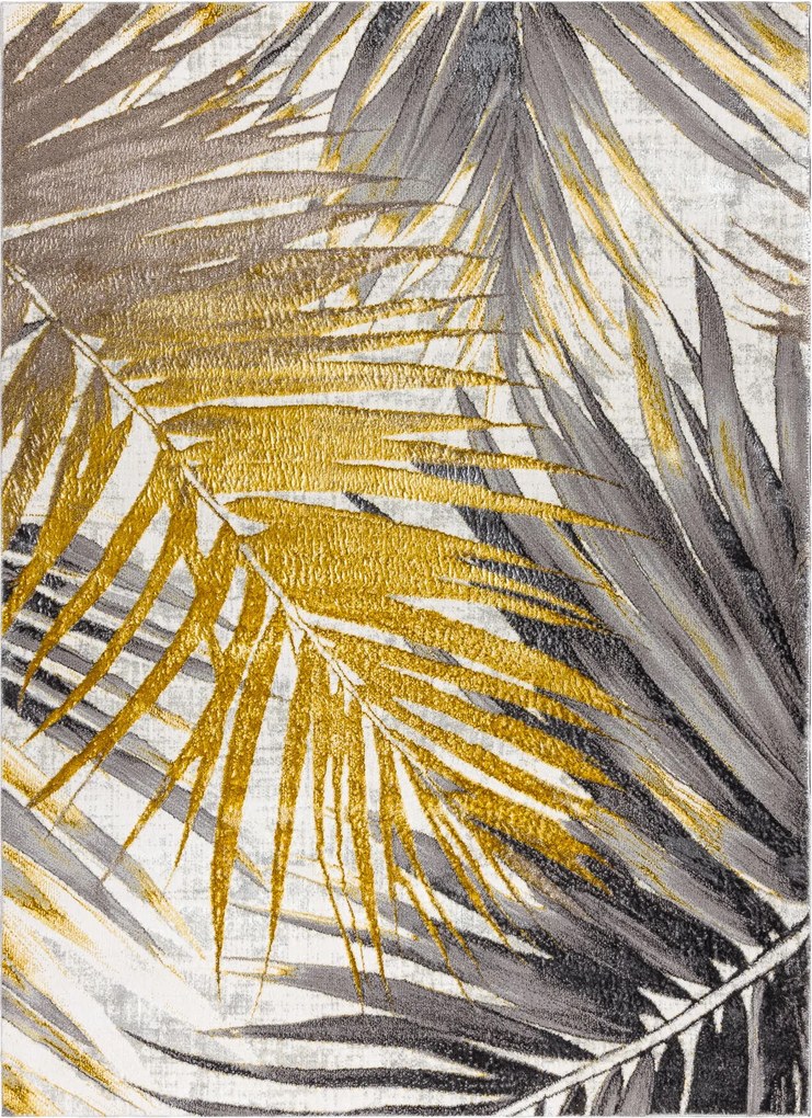 Dywany Łuszczów, Kusový koberec Bliss Z217AZ276 gold/grey, 80x150, šedá, kancelář