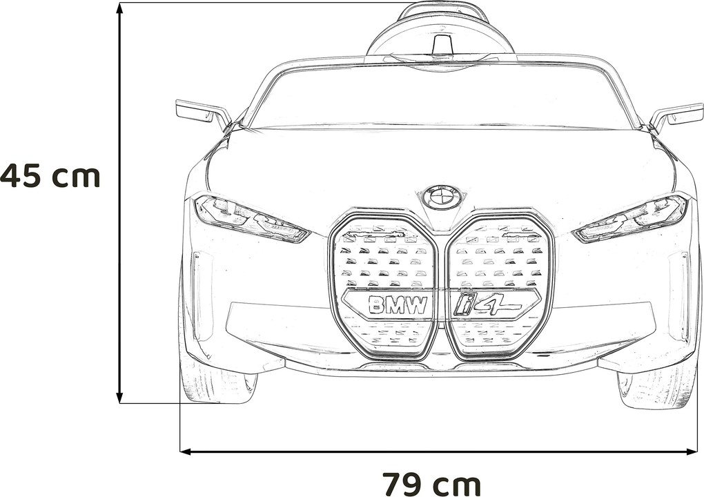 Ramiz Elektrické autíčko BMW i4 pro děti zlaté
