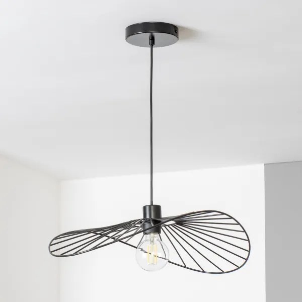Brilagi - LED Lustr na lanku CERIA WIRE 1xE27/40W/230V 40x56 cm černá