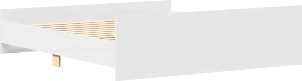 Rám postele s hlavovým a nožním čelem bílý 180 x 200 cm 3203768