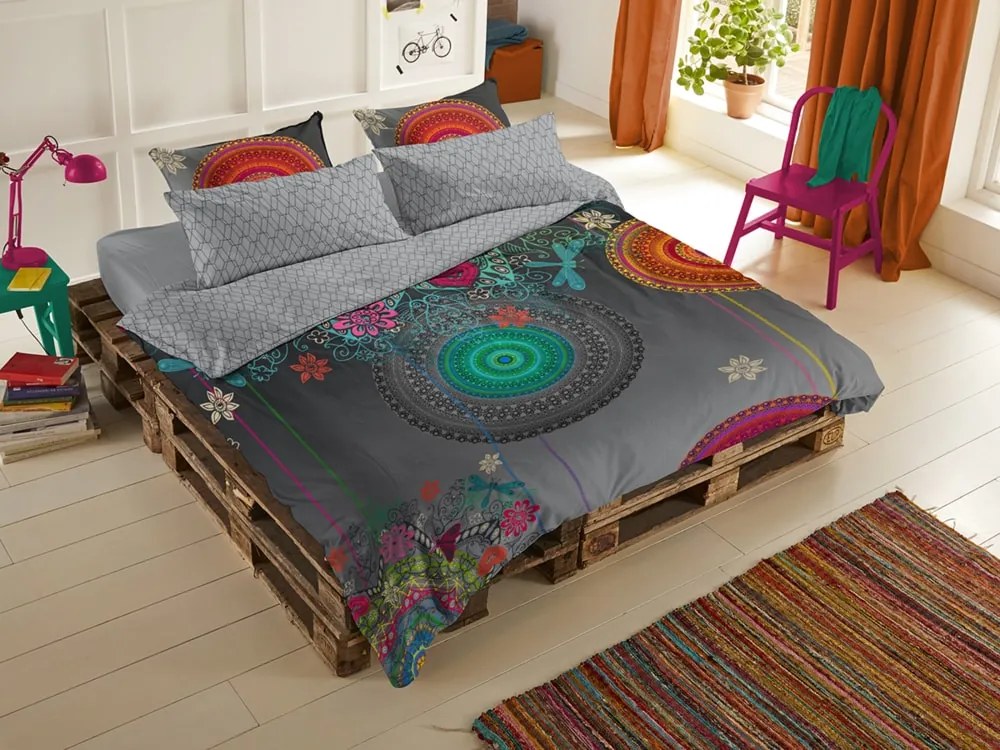 HIP Designové povlečení HIP bavlněný satén 5371 FREYA 140x200+70x90cm