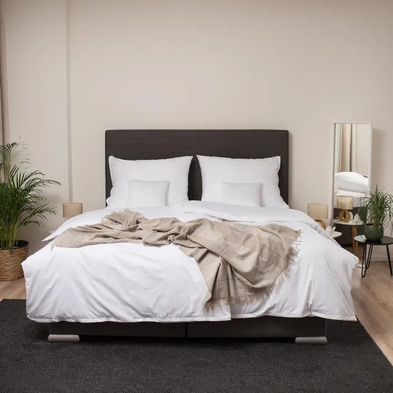 SCANquilt povlečení SATÉN PLUS bílá 240 x 200/70 x 90 cm