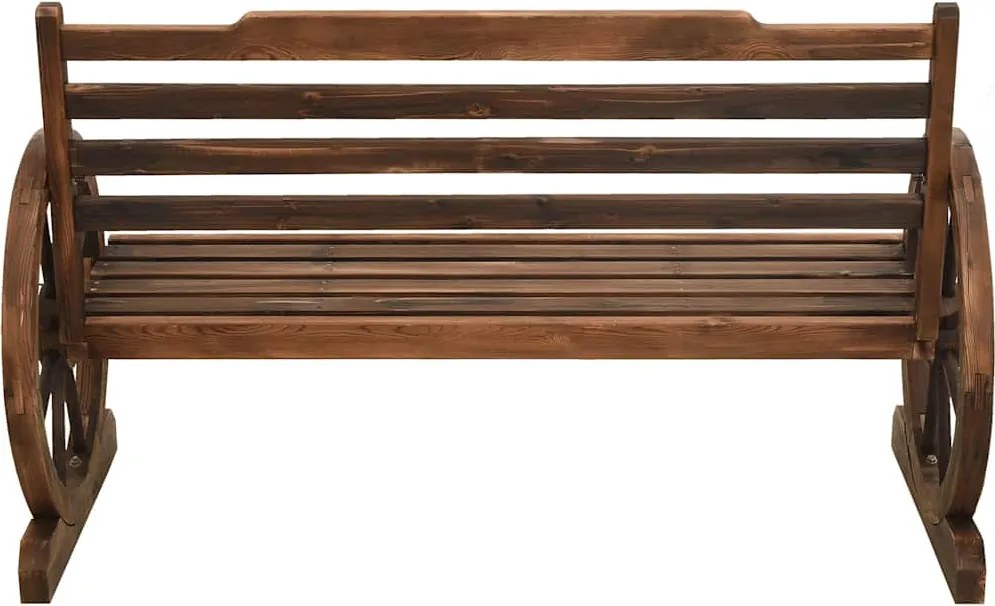 Zahradní lavice 142 cm masivní jedlové dřevo 313891