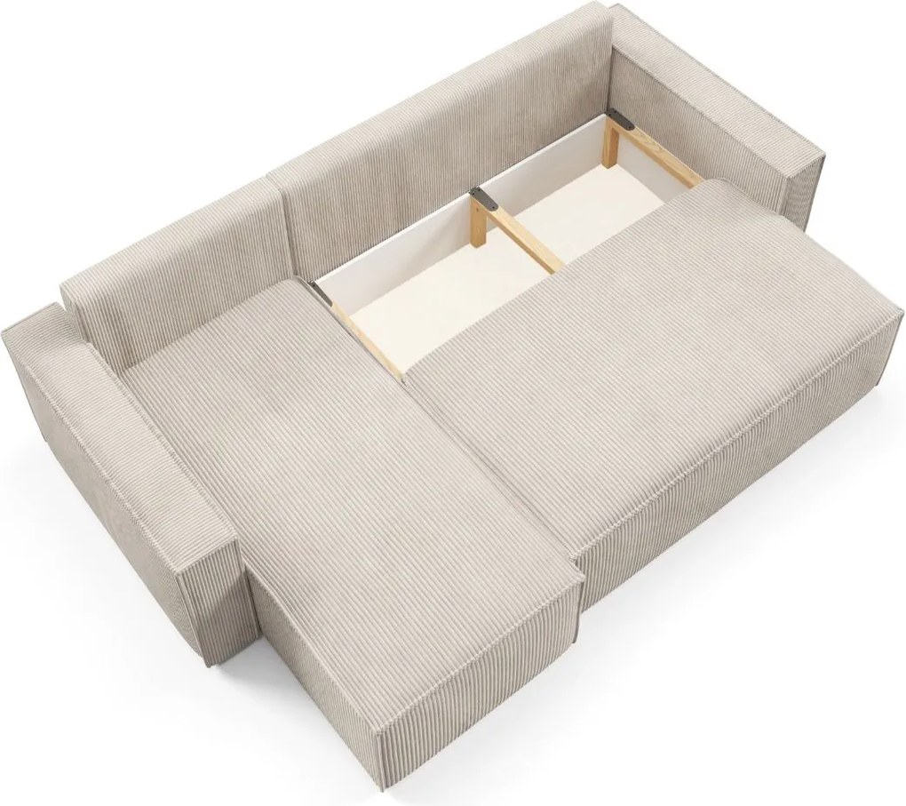 Pohodlná univerzální rohová sedací souprava s funkcí spaní Basic L 240 cm