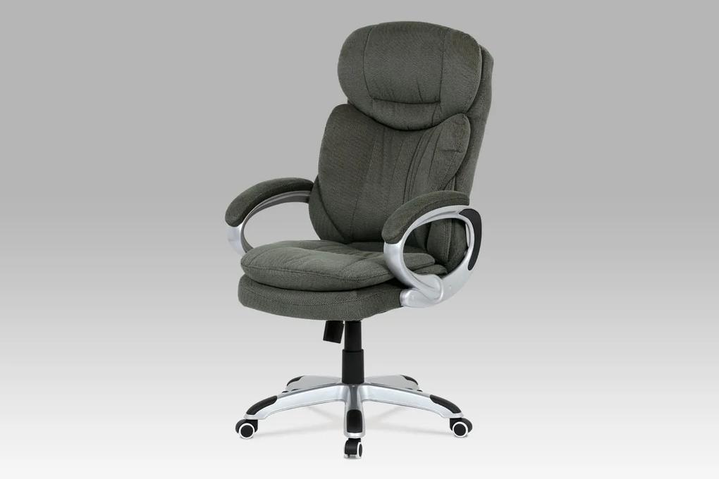 Artium Kancelářská židle, houpací mech., šedá látka, plast. kříž - KA-G198 GREY2