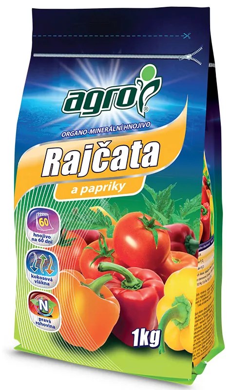 AGRO Organominerální hnojivo rajčata a papriky 1 kg