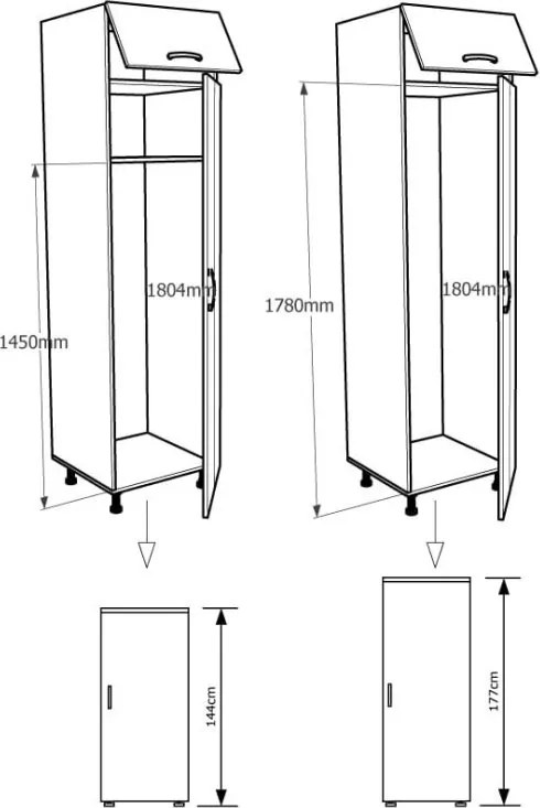 Spodní skříňka Rustic FRIZ 60 B - bílá