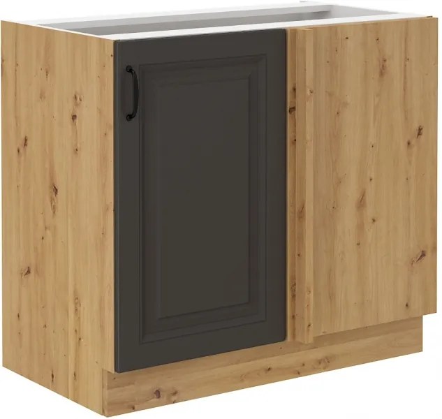 Kuchyňská skříňka Stilo 105 ND 1F BB korpus dub artisan, dvířka šedá